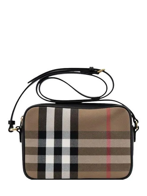 Burberry Nova Check Camera Bag - Black
