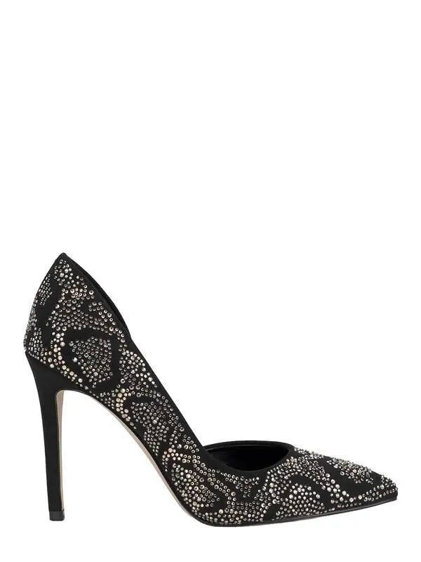 Vince Camuto Prizma D'orsay Pump - Black Silver Leopard