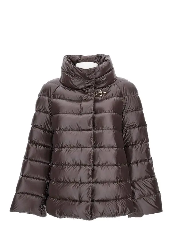 FAY Padded Cape - Brown