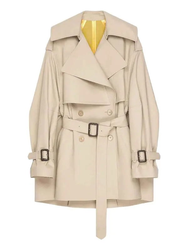 Givenchy Short Cocoon Coat - Beige