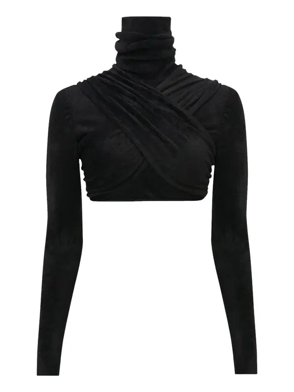 Alaïa Draped Top - Black