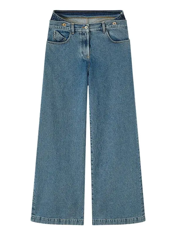 Attico Denim Pants - Blue