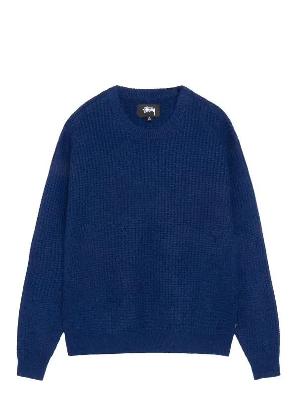 StÜssy Waffle Cashmere Crew - Blue