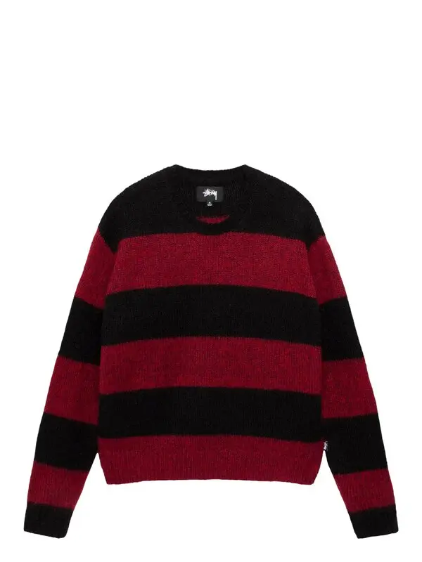 StÜssy Big Stripe Crew - Red