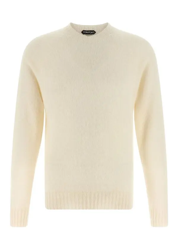 TOM FORD Crewneck Sweater In Scottish Cashmere - Beige