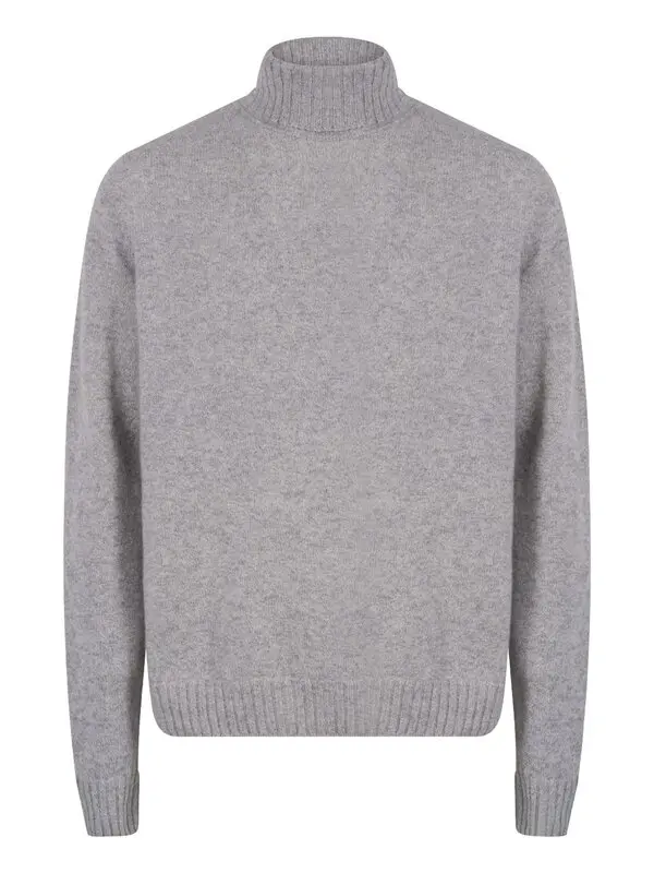 John Smedley Wool And Cashmere Rollneck - Grey