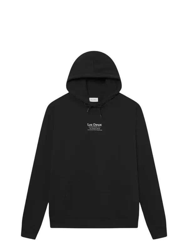 LES DEUX Hoodie Establisehed - Black
