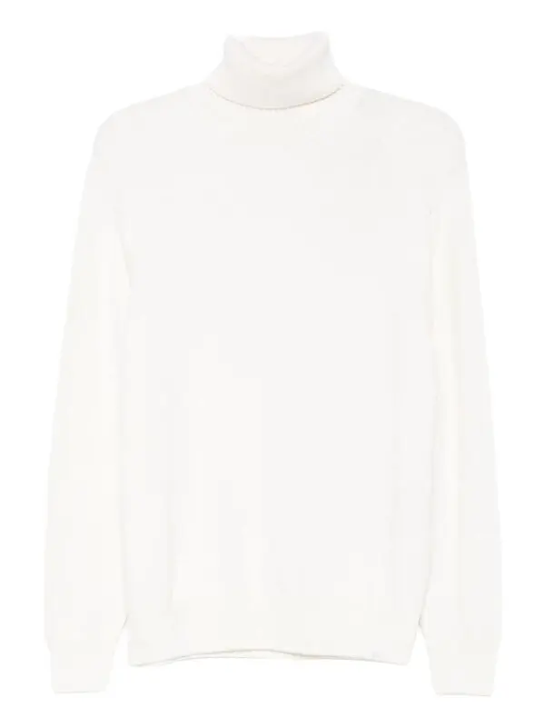 Paul & Shark Turtleneck Sweater - White