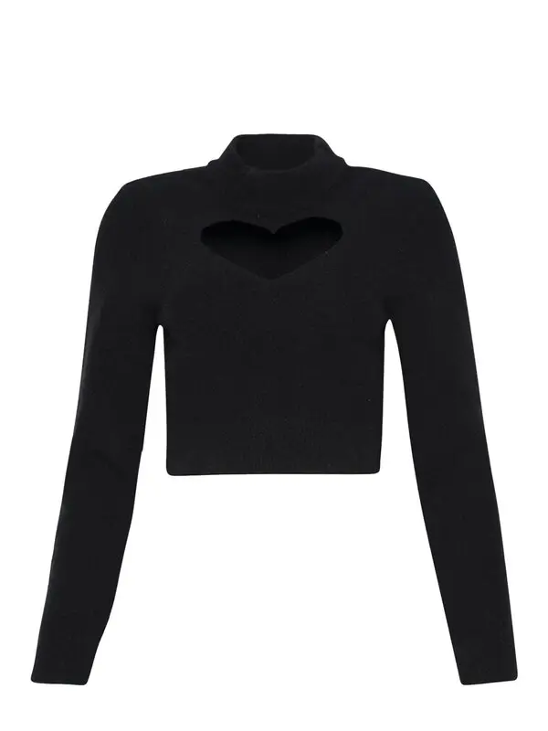 Alaïa Heart Jumper - Black