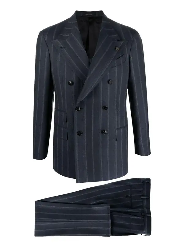 GABRIELE PASINI Suit With Double-breasted Jacket - Blue