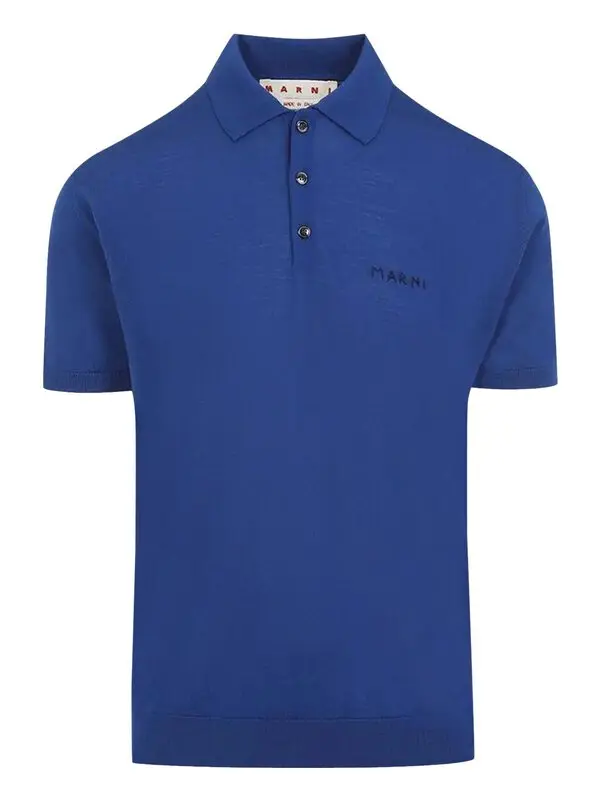 Marni Short-sleeve Polo Shirt - Blue
