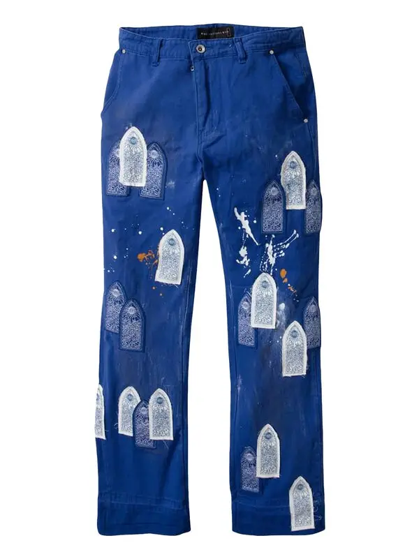 WHO DECIDES WAR BY EV BRAVADO Sky Painter Carpenter Pant - Blue