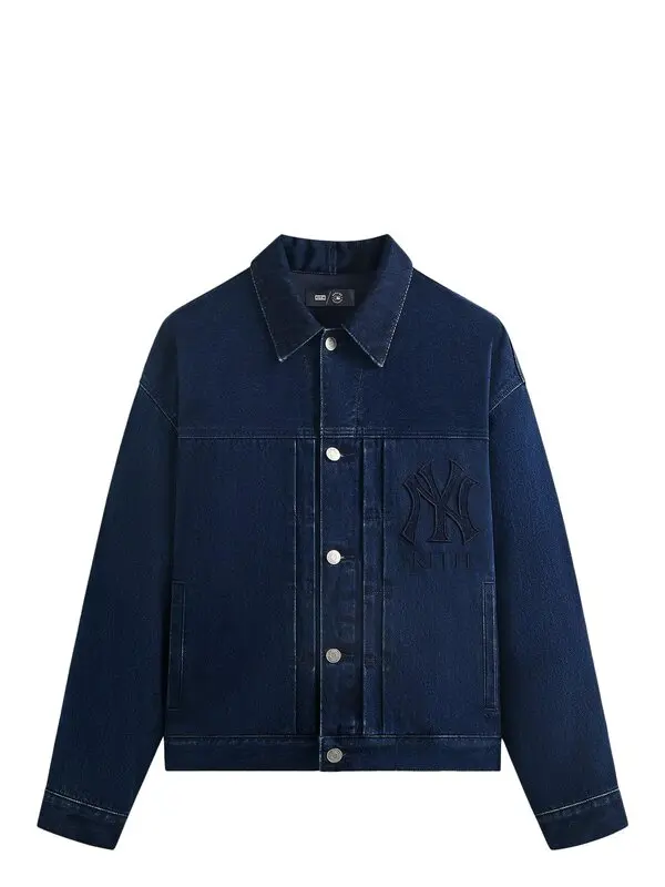 Kith For The New York Yankees Jay Indigo Denim Jacket - Blue