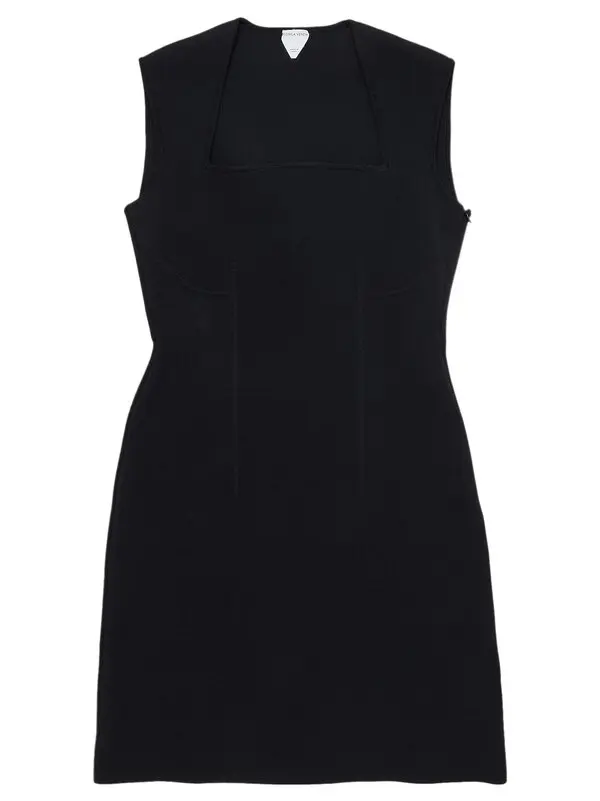 Bottega Veneta Compact Mini Dress - Black