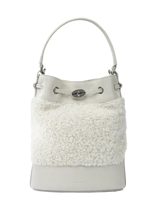 ZANELLATO Mondà Dolly Small Leather Bucket Bag - White