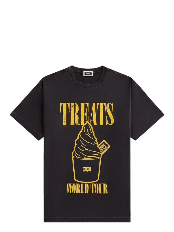 Kith Treats Heart-shaped Swirl Vintage Tee - Black