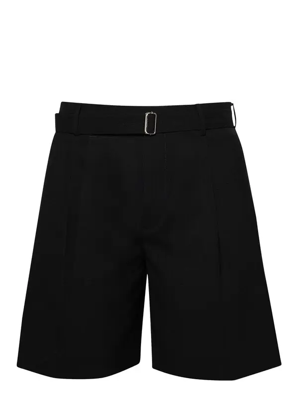 LANVIN Belted Waist Shorts - Black