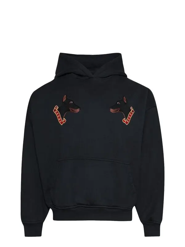 Rhude London Hound Hoodie - Black