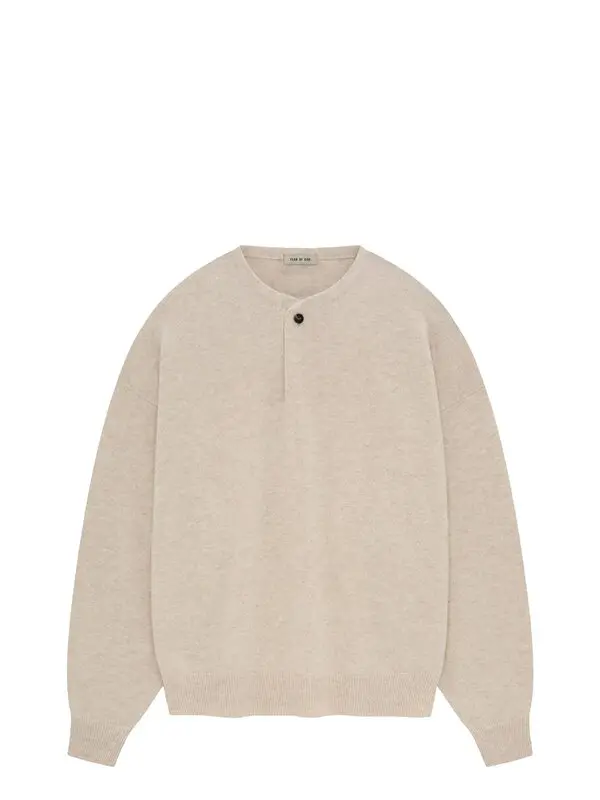 Fear Of God Fine Knit Henley - Tan