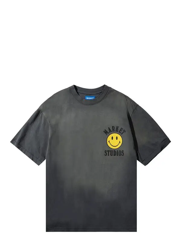 MARKET Smiley Upside Down Lockup T-shirt - Black