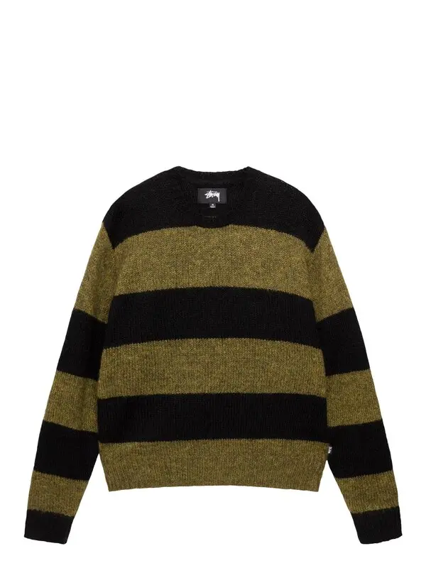 StÜssy Big Stripe Crewneck - Green