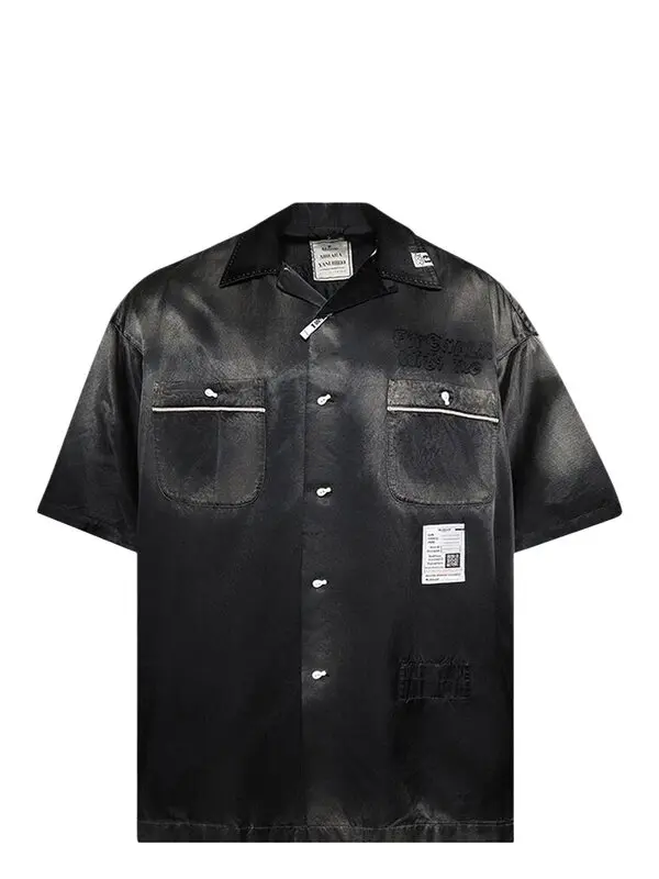 Mihara Yasuhiro Bowling Short-sleeve Shirt - Black