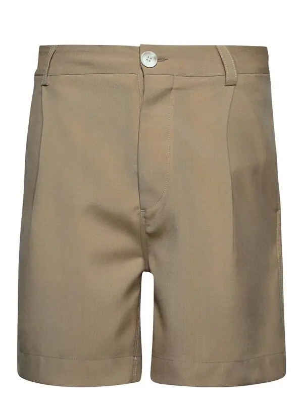 Marni Wool Bermuda Shorts - Tan