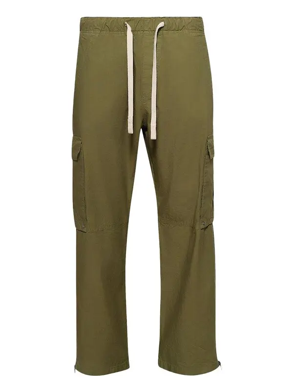 Palm Angels Curved Logo Cargo Pants - Green