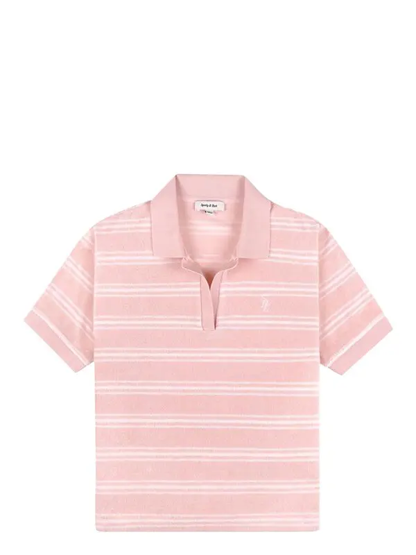 SPORTY & RICH Src Terry Polo - Pink