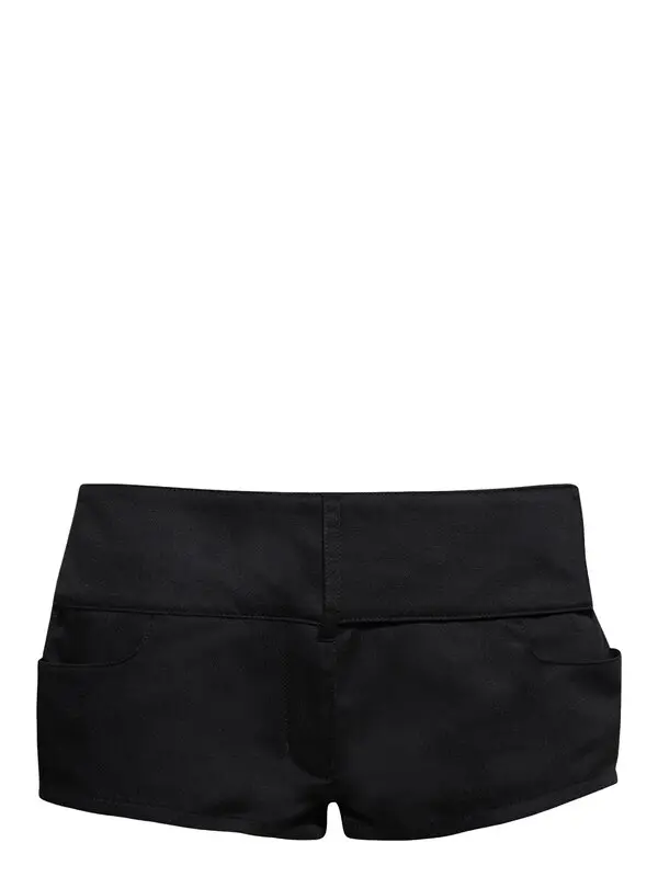 COURREGES Belted Shorts - Black