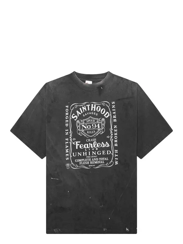 SAINT MXXXXXX Neighborhood Fearless T-shirt - Black