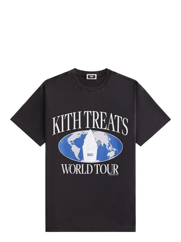 Kith Treats S.w.i.r.l. Tour Vintage Tee - Black