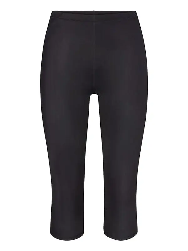 NIKESKIMS Shine Drawcord Crop 17" Legging 'obsidian - Black