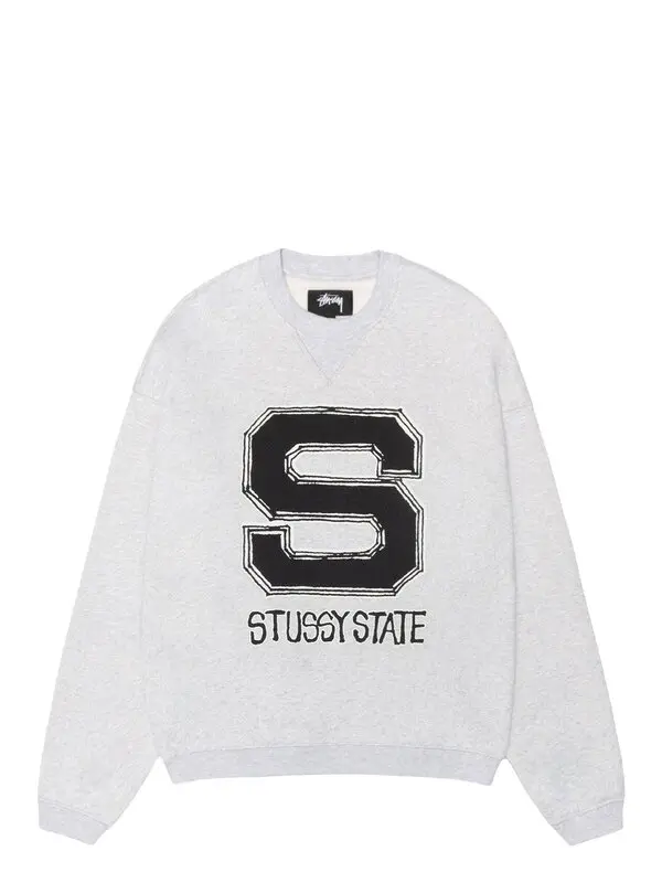 StÜssy State Crewneck - Grey