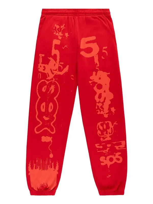 SP5DER X-ray Sweatpant - Red