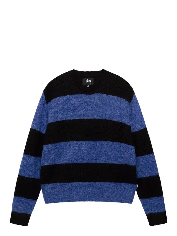 StÜssy Big Stripe Crewneck - Blue