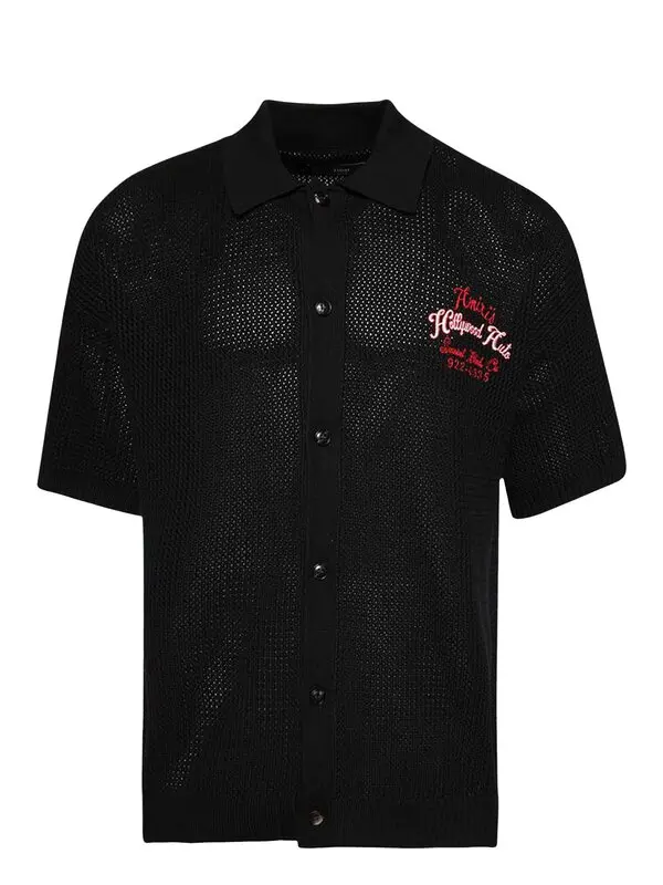 Amiri Hollywood Auto Mesh Shirt - Black