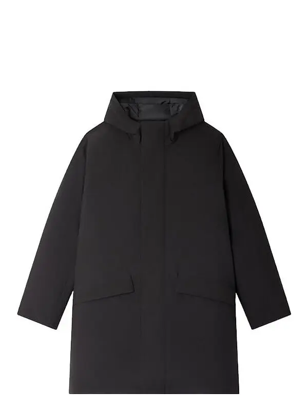 Sandro Quilted Shell Parka Jacket - Black