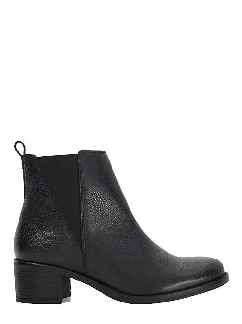 DUNE Leather Chelsea Boots - Black Leather