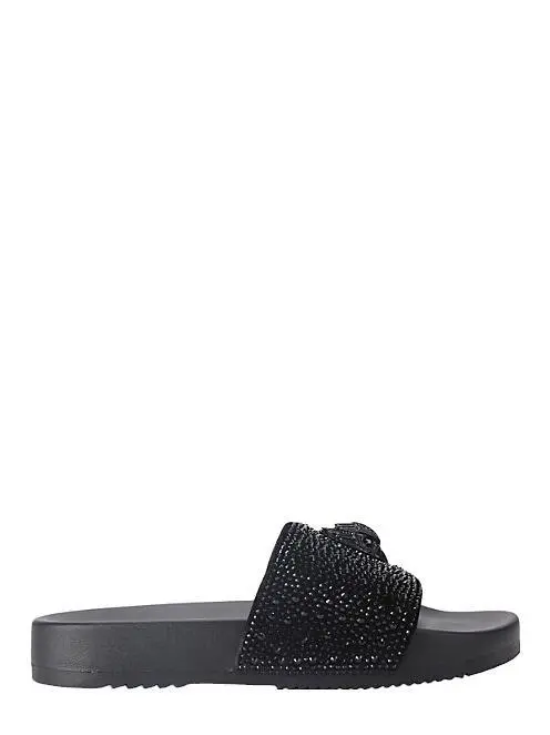 Kurt Geiger Brockwell Woven Slides - Black