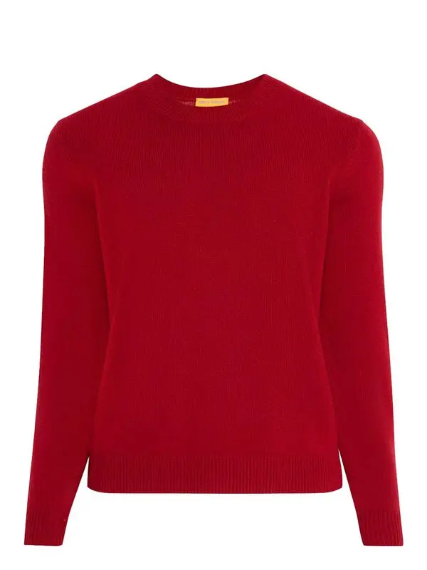 Guest In Residence Cashmere Crewneck Sweater - Ruby