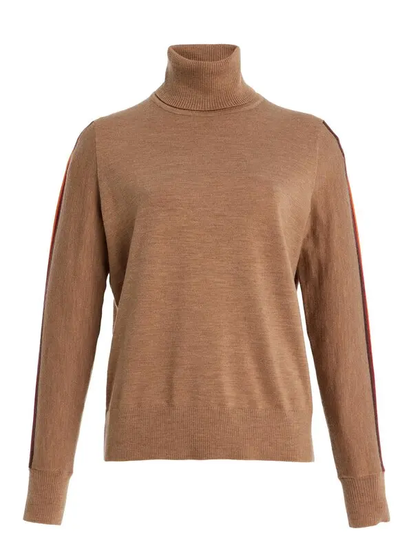 WE NORWEGIANS Freebird Wool Turtleneck Sweater - Brown
