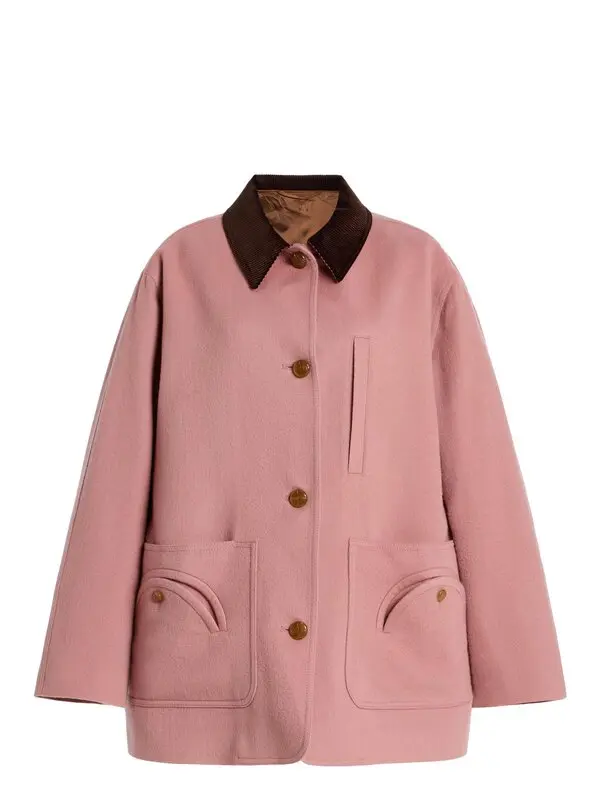 BLAZÉ MILANO Clelia Wool-cashmere Jacket - Pink