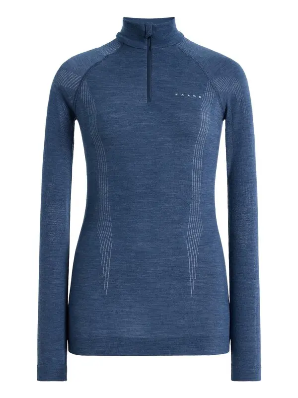Falke Half-zip Thermo Base Layer - Blue