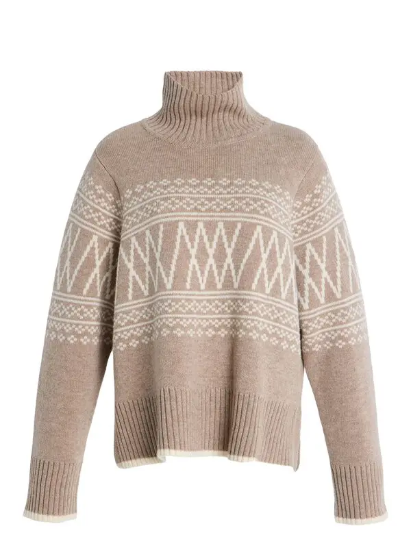 WE NORWEGIANS Setesdal Wool-cashmere Pullover - Brown