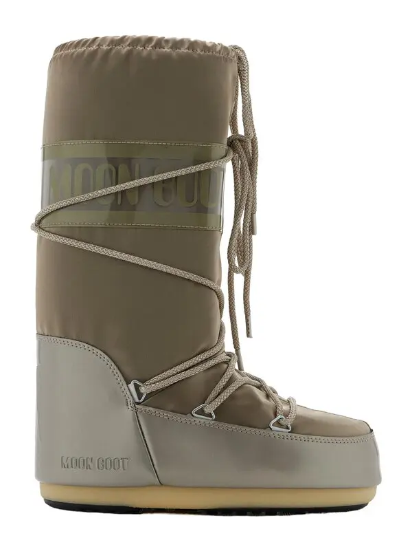 Moon Boot Icon Glance Satin Boots - Silver