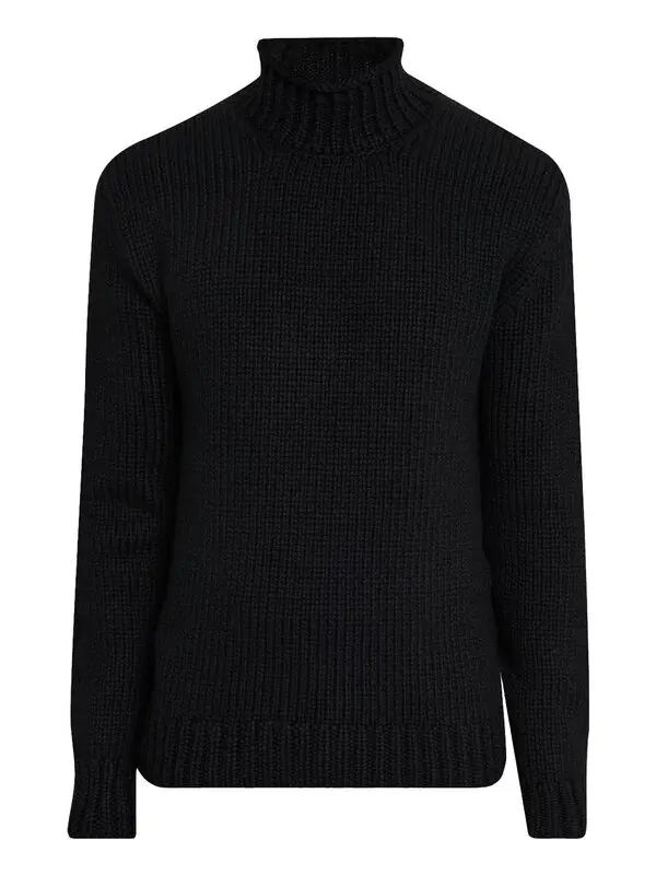 Dolce & Gabbana Wool And Cashmere Slim Crewneck Sweater - Black