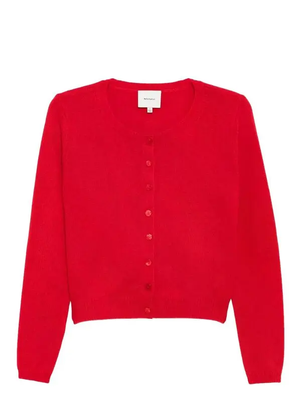 REFORMATION Clara Cardigan - Red