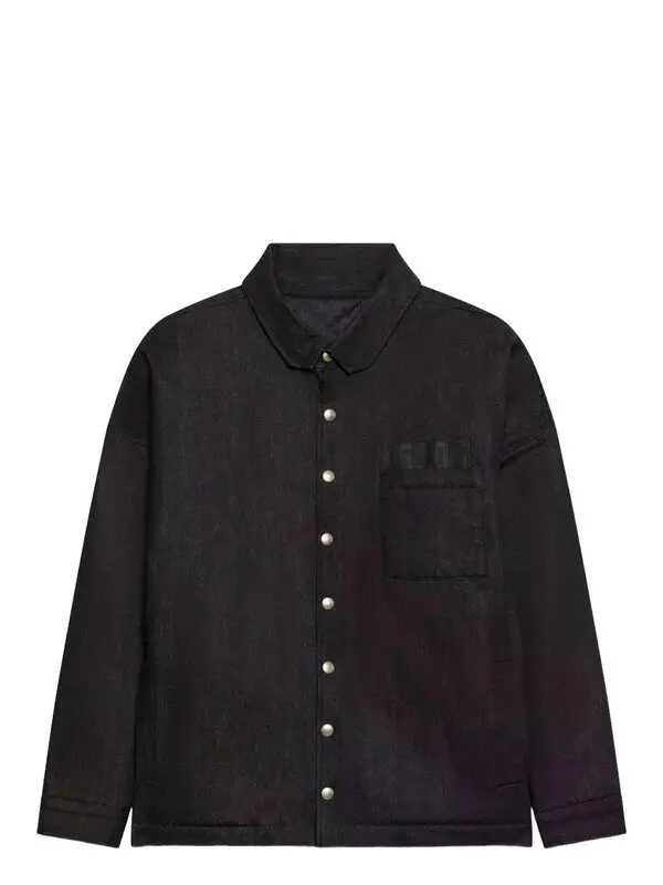 Gcds Paneled Shirt Jacket - Black