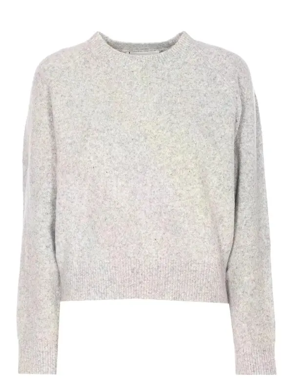 DUNST Long-sleeve Crew-neck Sweater - Grey